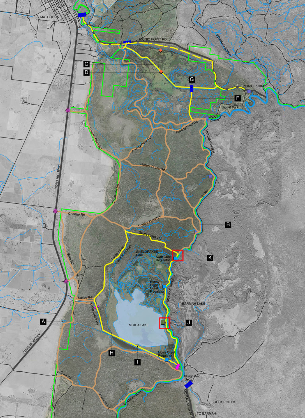 Moira Lake Visitor Precinct, Murray Valley National Park - EP NSW